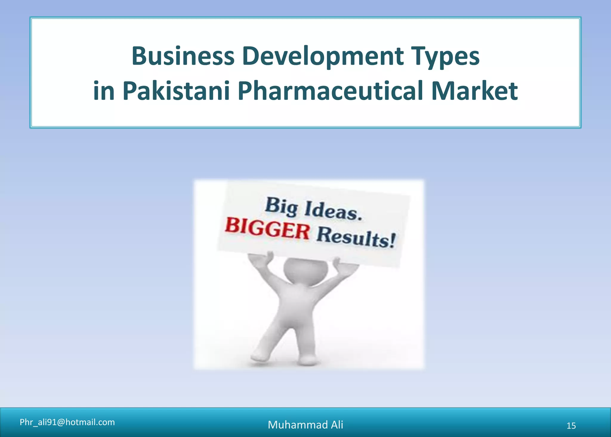 Role of Business Development in Pharmaceuticals (Generic Product ...