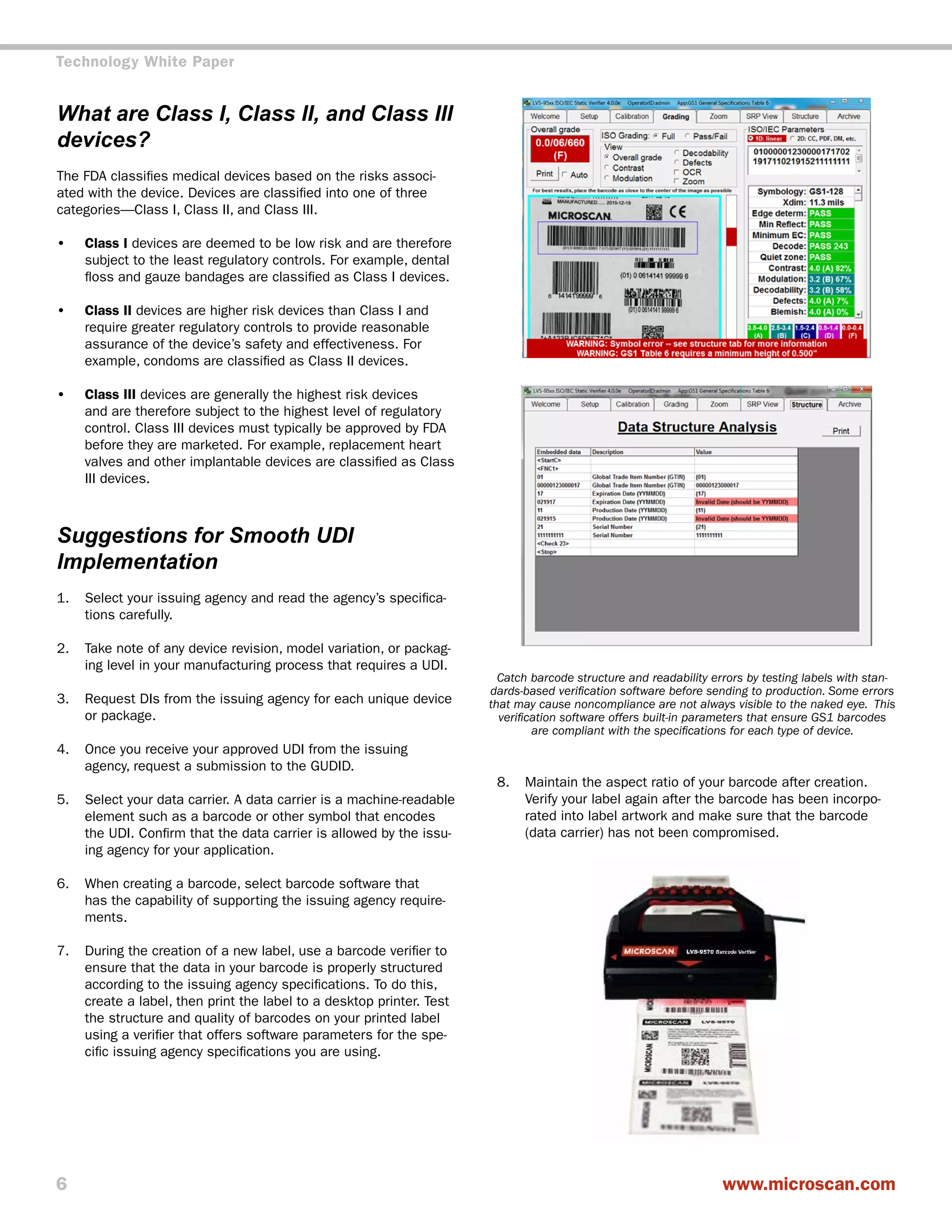 Microscan-LVS UDI Compliance Guide | PDF