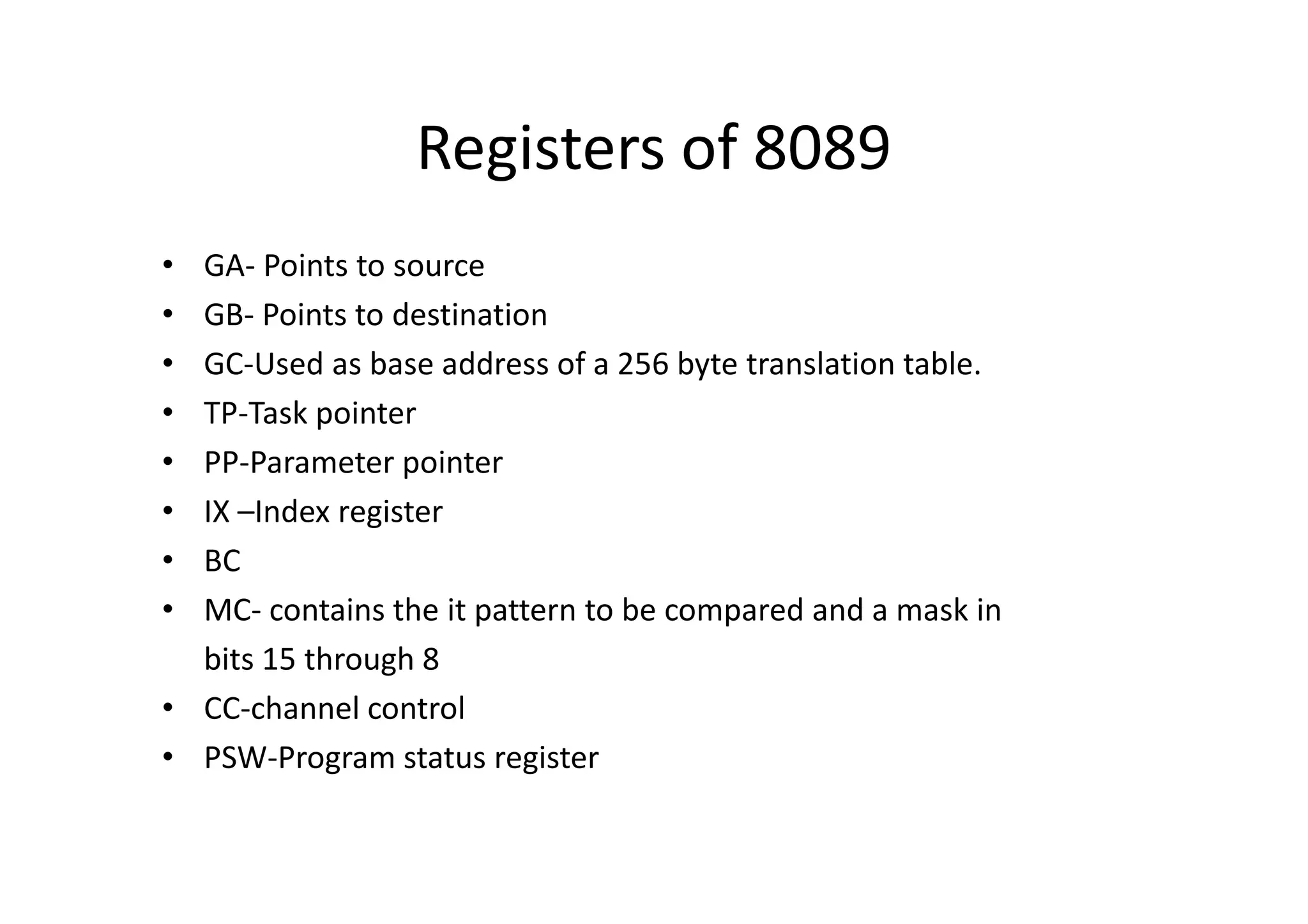 8089 microprocessor with diagram and analytical | PDF