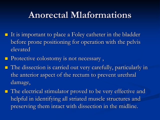 anorectal malformation | PDF