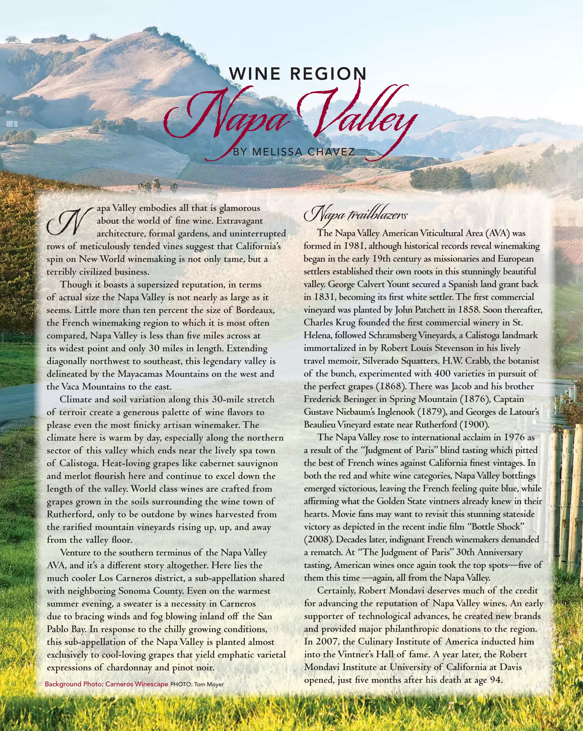 Wine Regions multi, Wine & Jazz, Vint. 2 Trk 3, Melissa Chavez | PDF