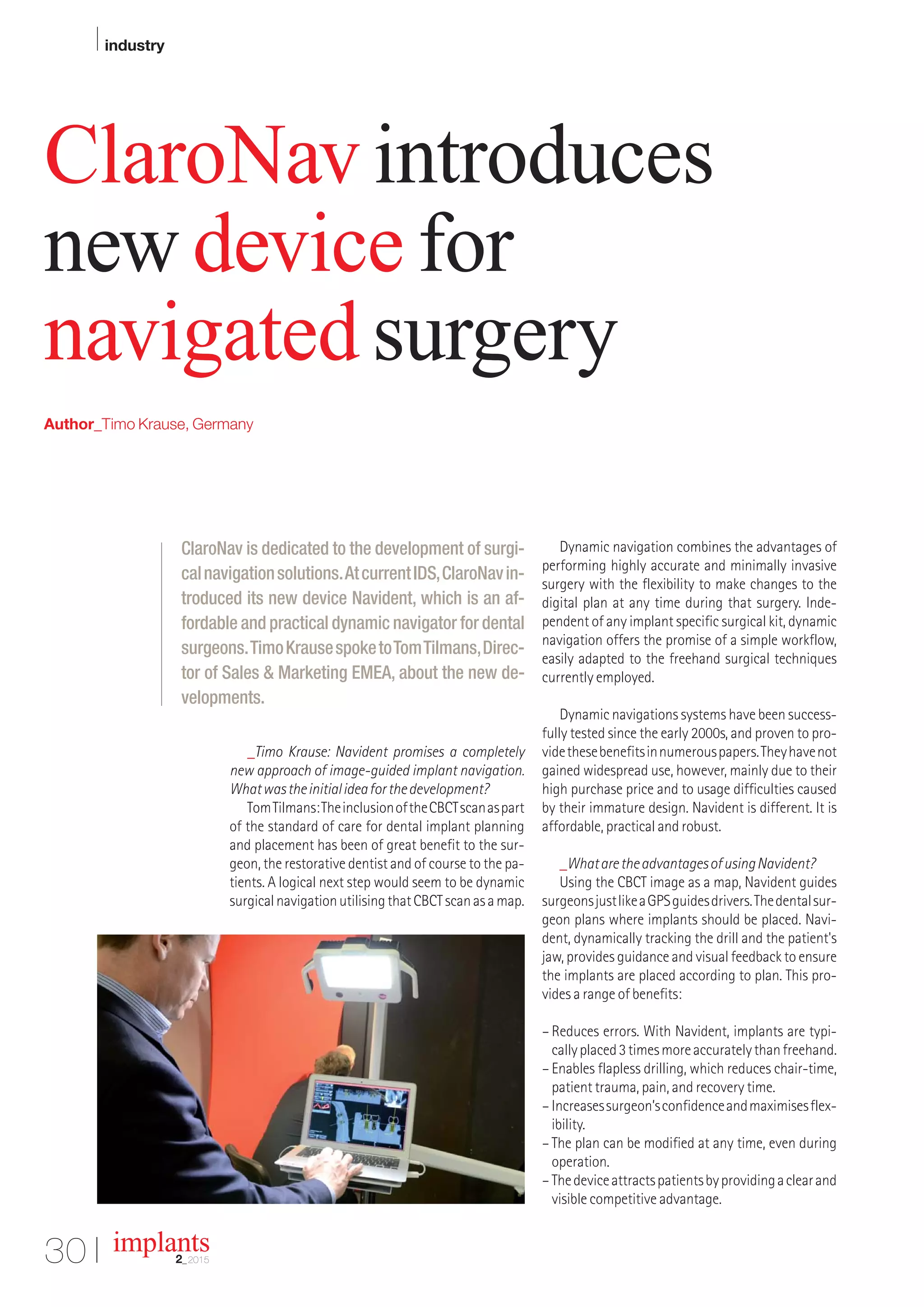 Implants - Interview Navident | PDF