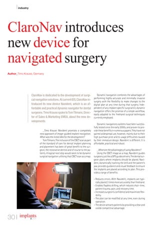 Implants - Interview Navident | PDF