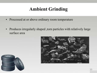 Crumb rubber modified bitumen | PPTX