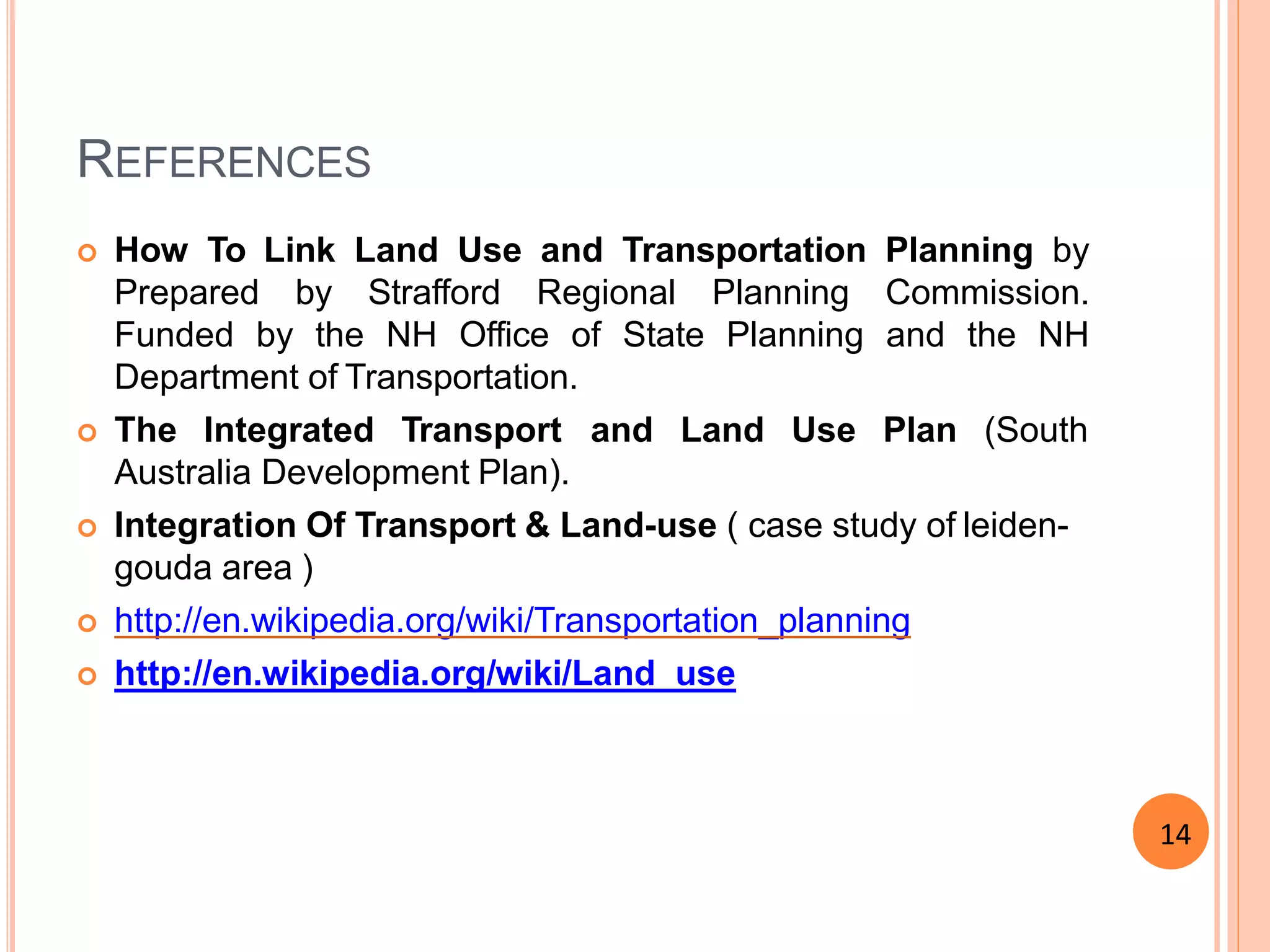 Land-use transport planning | PPTX