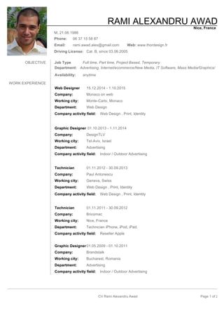 C.v. Awad Rami | PDF