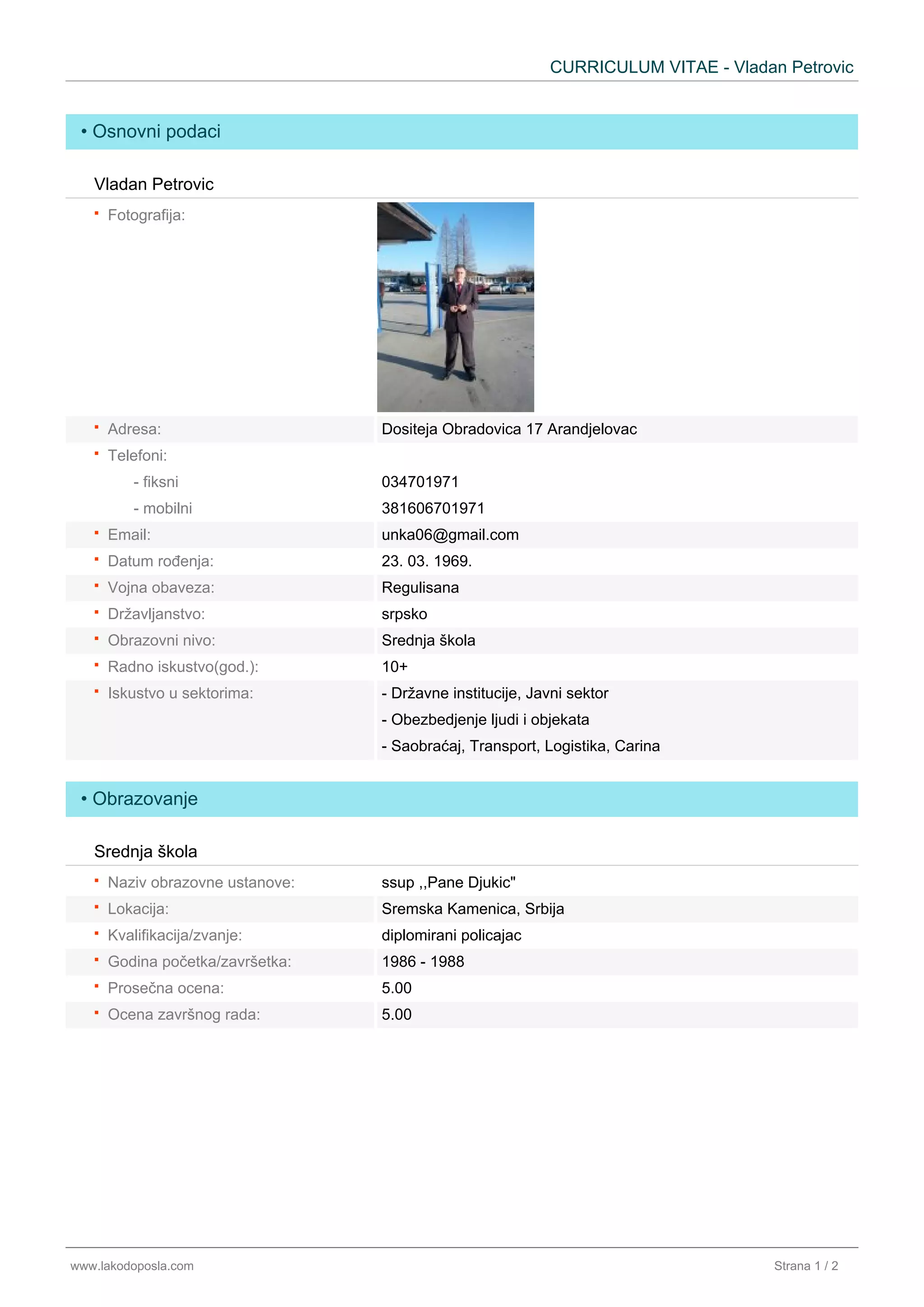 CV-Vladan_Petrovic | PDF