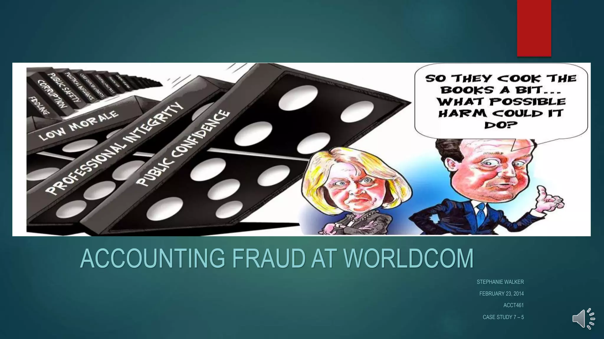 Week 8_Final Course Presentation_Accounting Fraud at WordCom_Walker,S ...