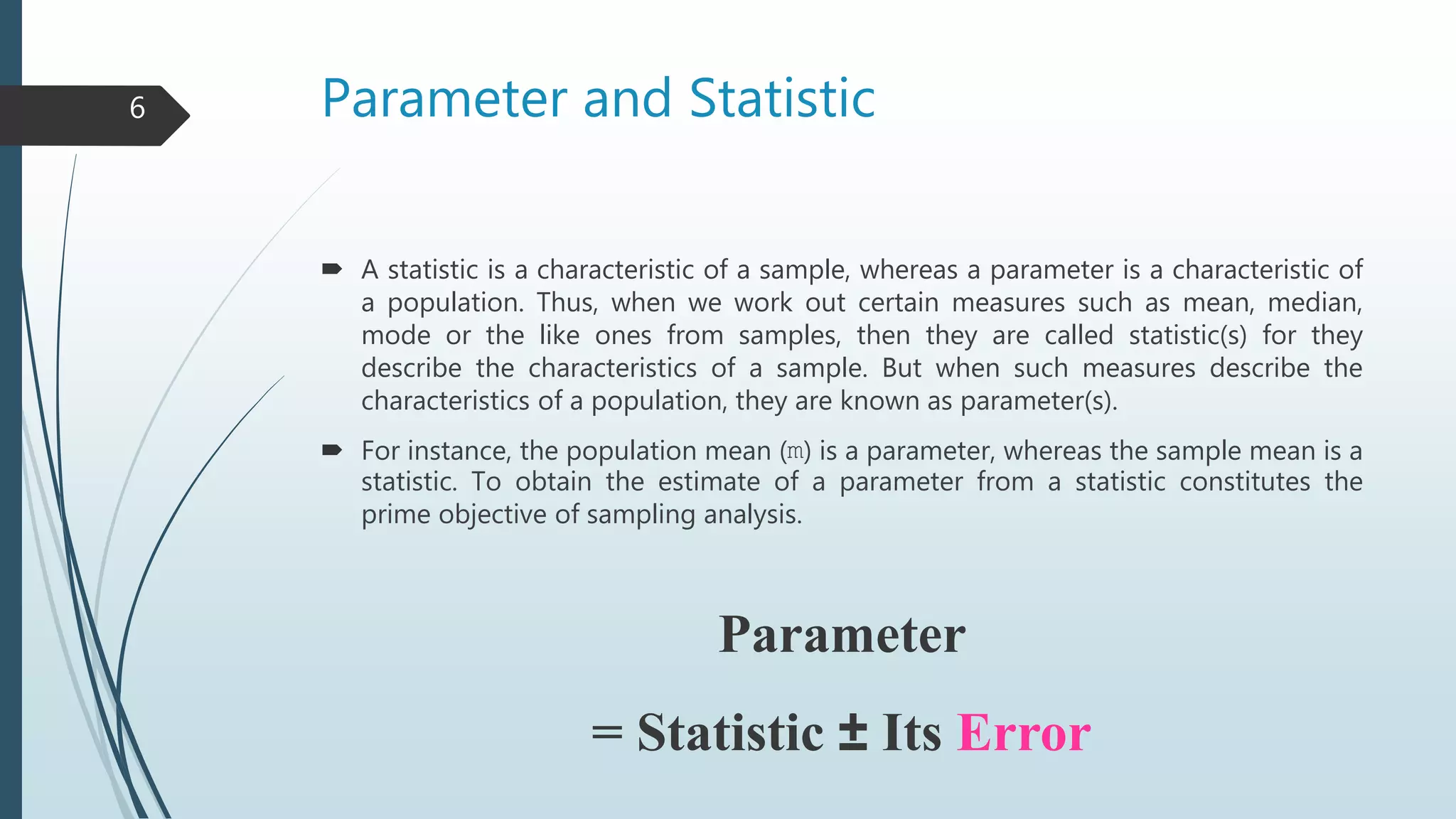 Sampling and statistical inference | PPTX