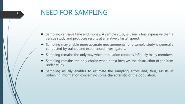 Sampling and statistical inference | PPTX | Science