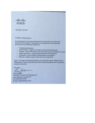 Cisco Referral Letter | DOCX