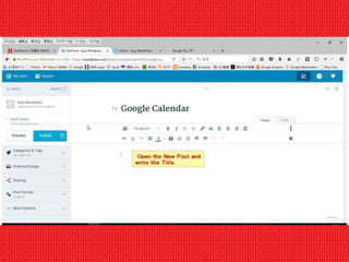 809 embed google calendar | PPT