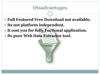 webdataextractor | PPT