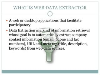 webdataextractor | PPT