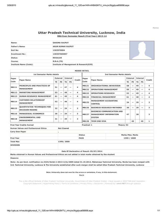 uptu.ac.in_results_gbturesult_11_12_Even14_frmMBA2MTU ...