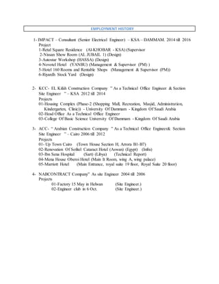 ISMAIL MAHMOUD | DOCX | Civil Engineering Industry | Industries