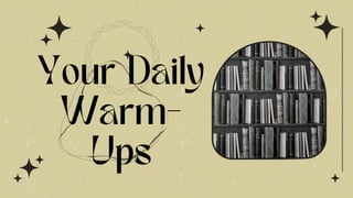 Daily Warm Ups Rubric | PPT