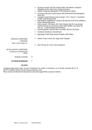 CV eu Davide Domenichelli | DOC | Business | Business and Finance