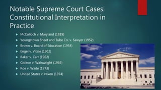 Judicial Review and Constitutional Interpretation | PPTX
