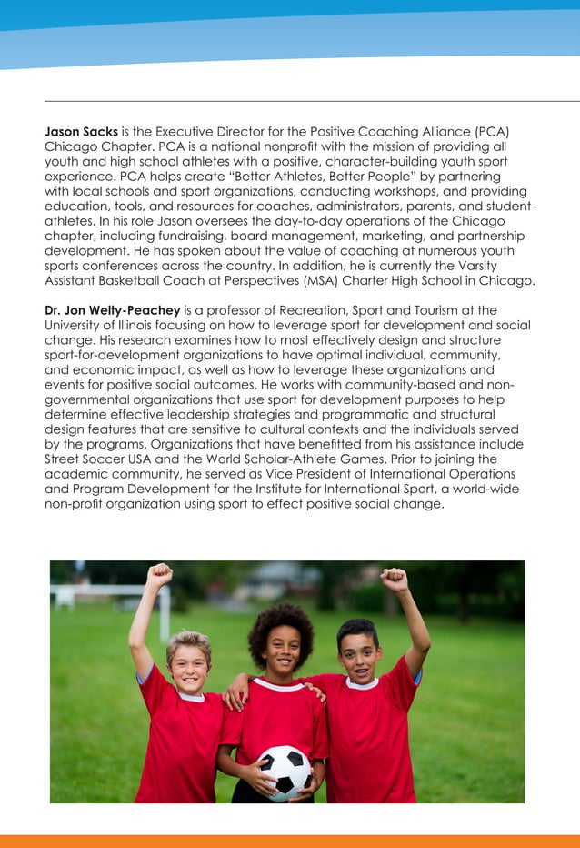 Illinois Youth Sport Summit Program Guide | PDF