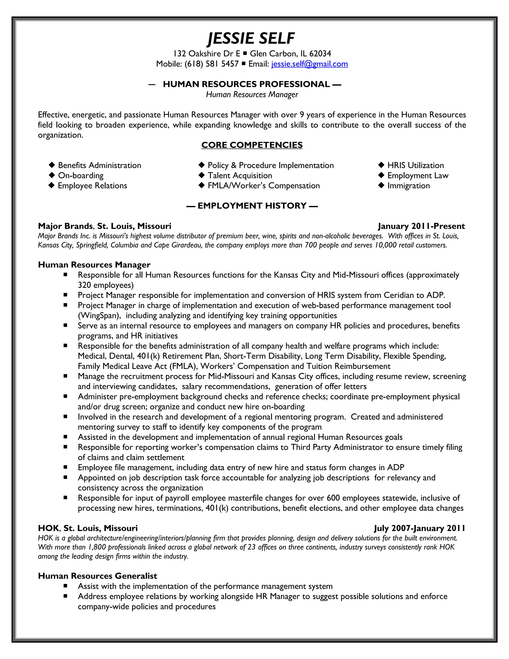 Jessie Self Resume | PDF