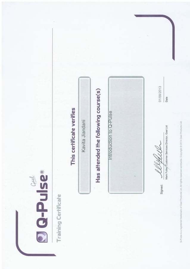 Q-Pulse - 01 Sept 2013 | PDF