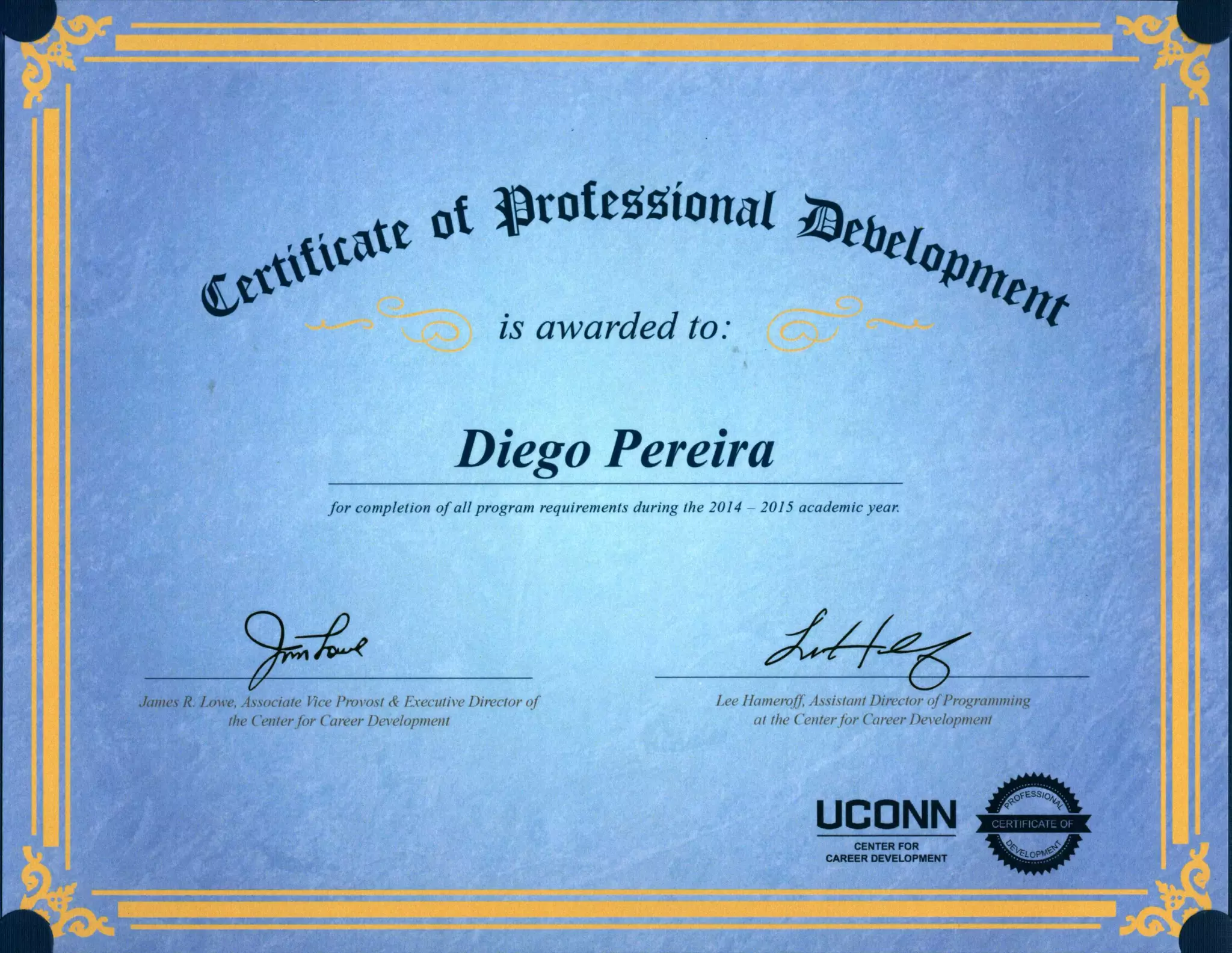 Certificate of Personal Development | PDF