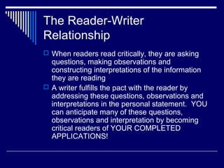 Personal Statement | PPT