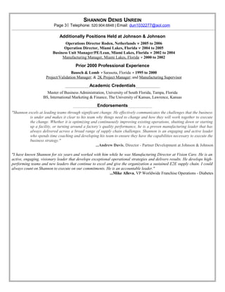 Unrein,Shannon.Resume (2) final template | DOC