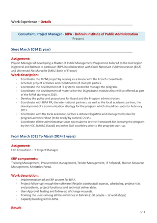 CV Monia Mensi English updated 29 June 2015 | PDF