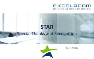 S.T.A.R- Special Thanks And Recognition Program | PPTX