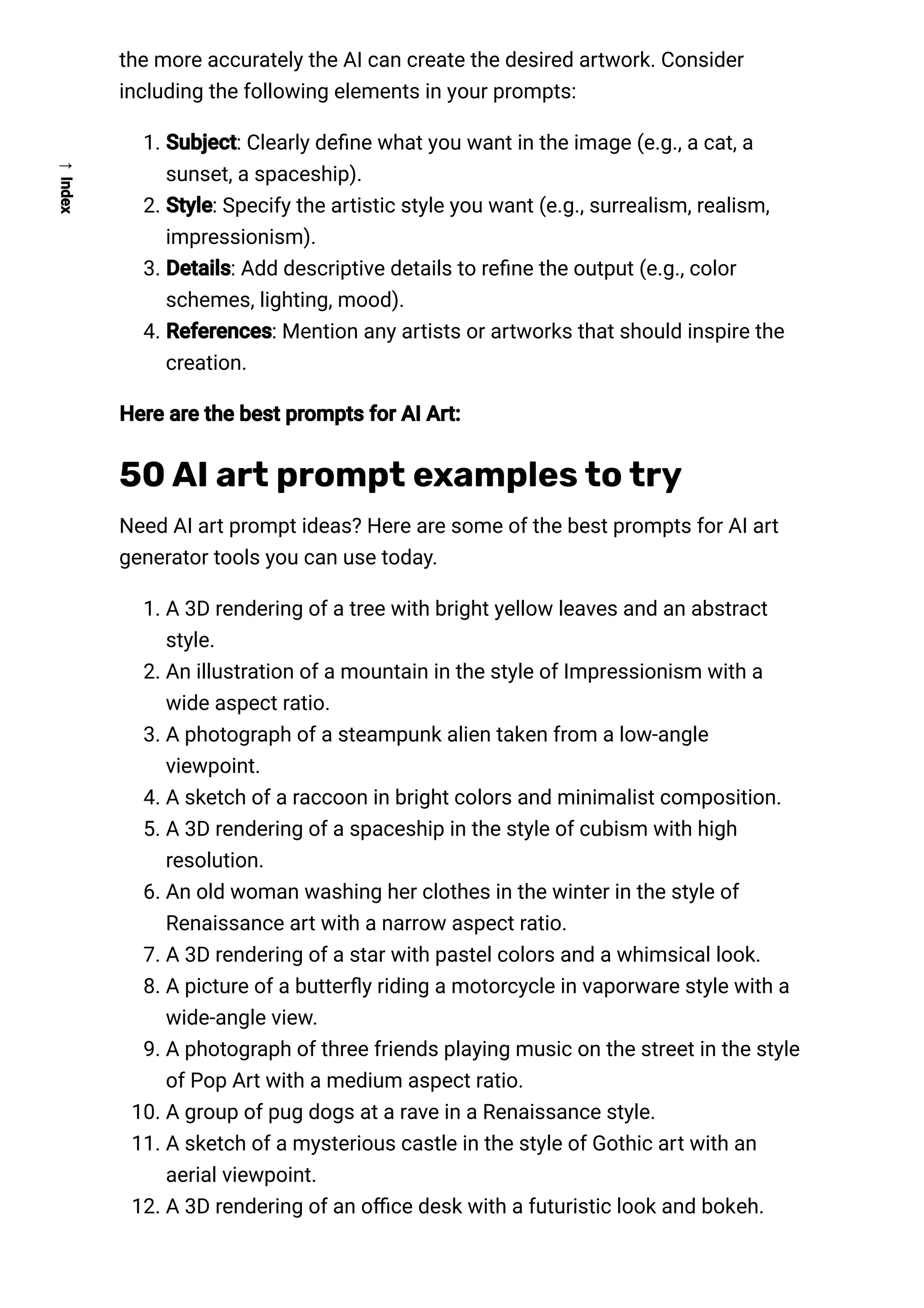 80 Best Prompts for AI Art like Midjourney, Bing, DALL-E, and Limewire.pdf
