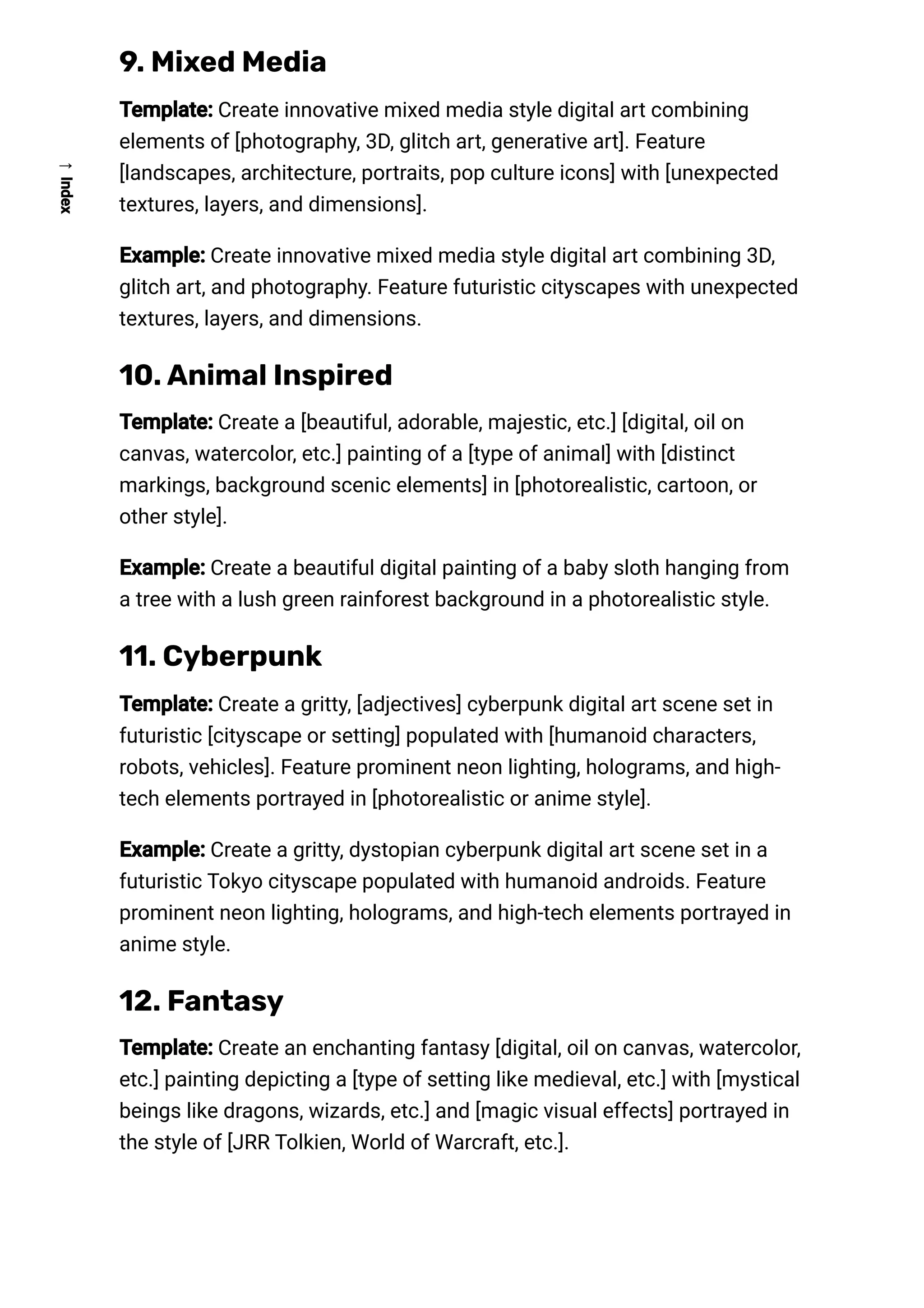 80 Best Prompts for AI Art like Midjourney, Bing, DALL-E, and Limewire.pdf
