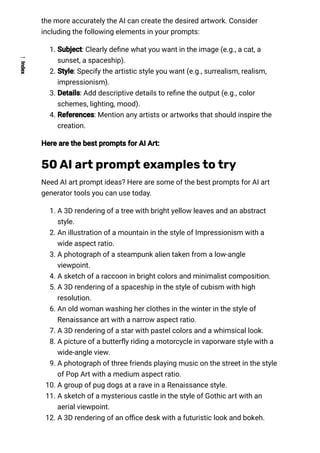 80 Best Prompts for AI Art like Midjourney, Bing, DALL-E, and Limewire.pdf