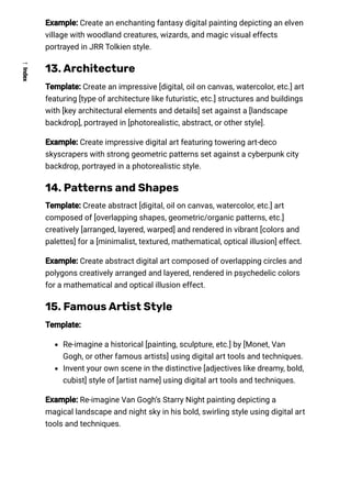 80 Best Prompts for AI Art like Midjourney, Bing, DALL-E, and Limewire.pdf