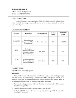 KISHORE KUMAR R | PDF