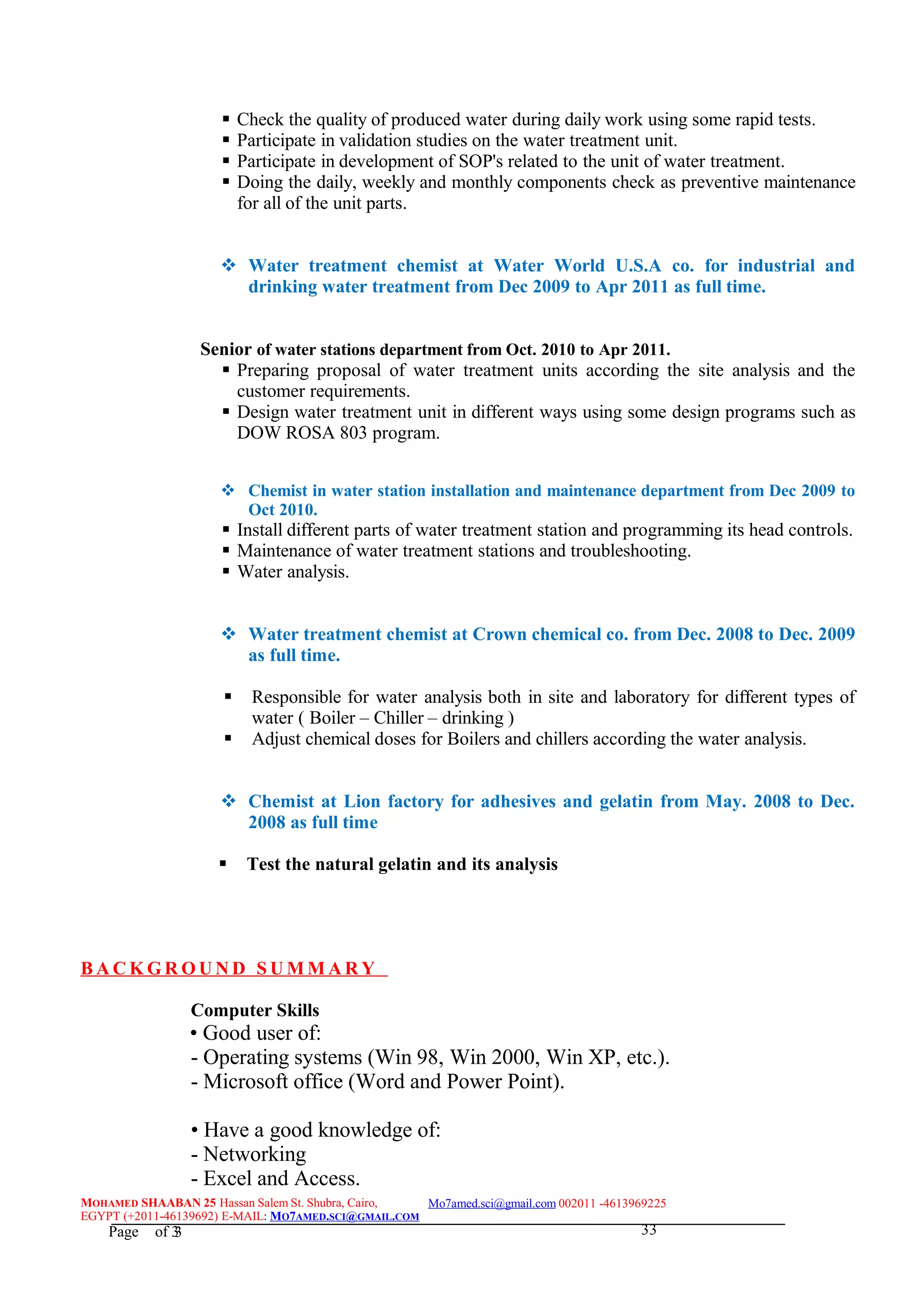 CV. mohamed shaaban new | DOC