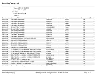 Training Transcript | PDF