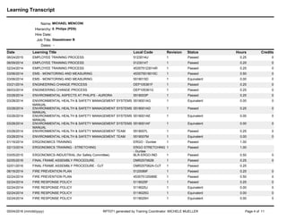 Training Transcript | PDF
