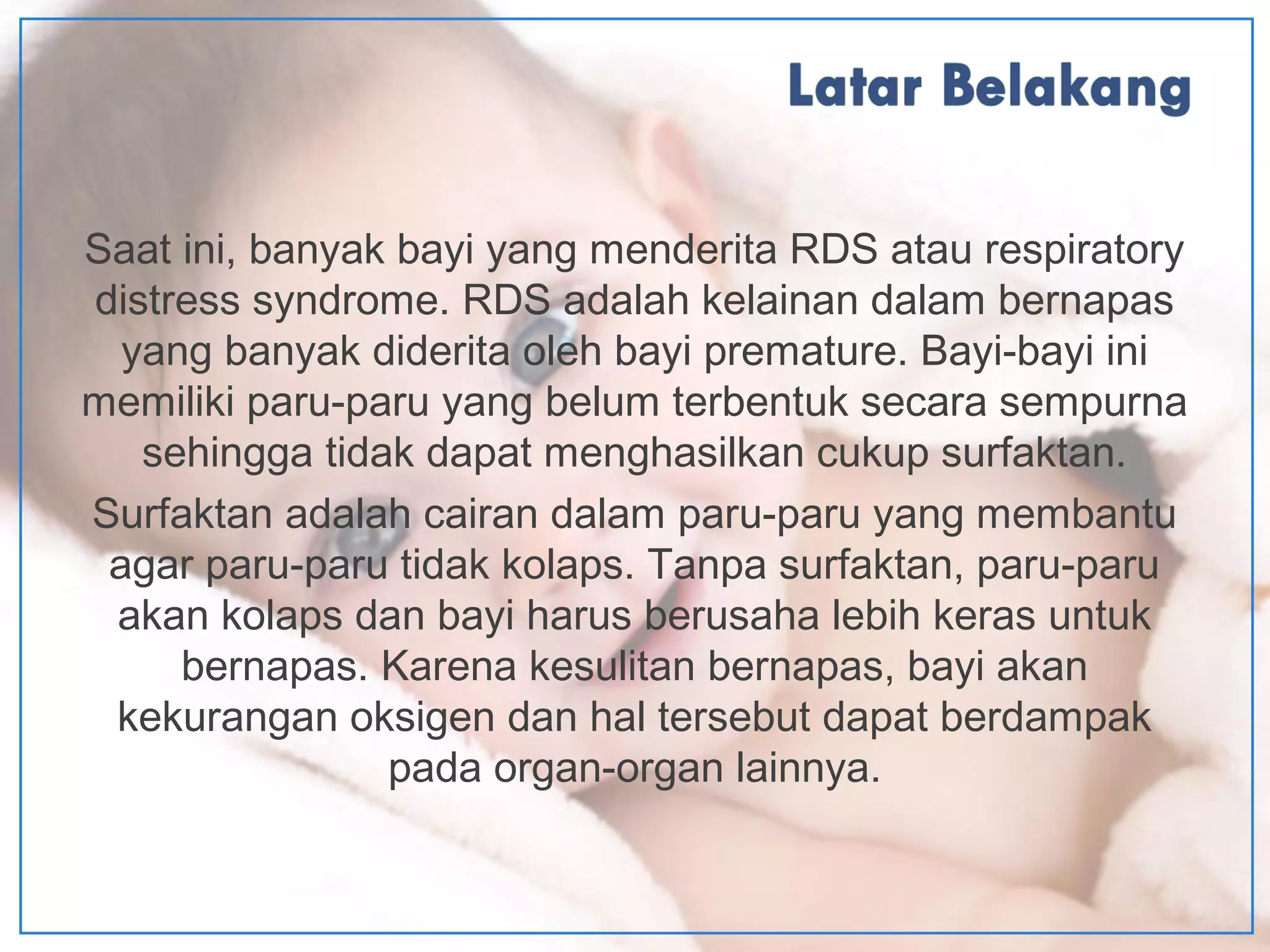 GIZI UNTUK BAYI PREMATUR DENGAN DISPLASIA BRONKOPULMONER | PPT