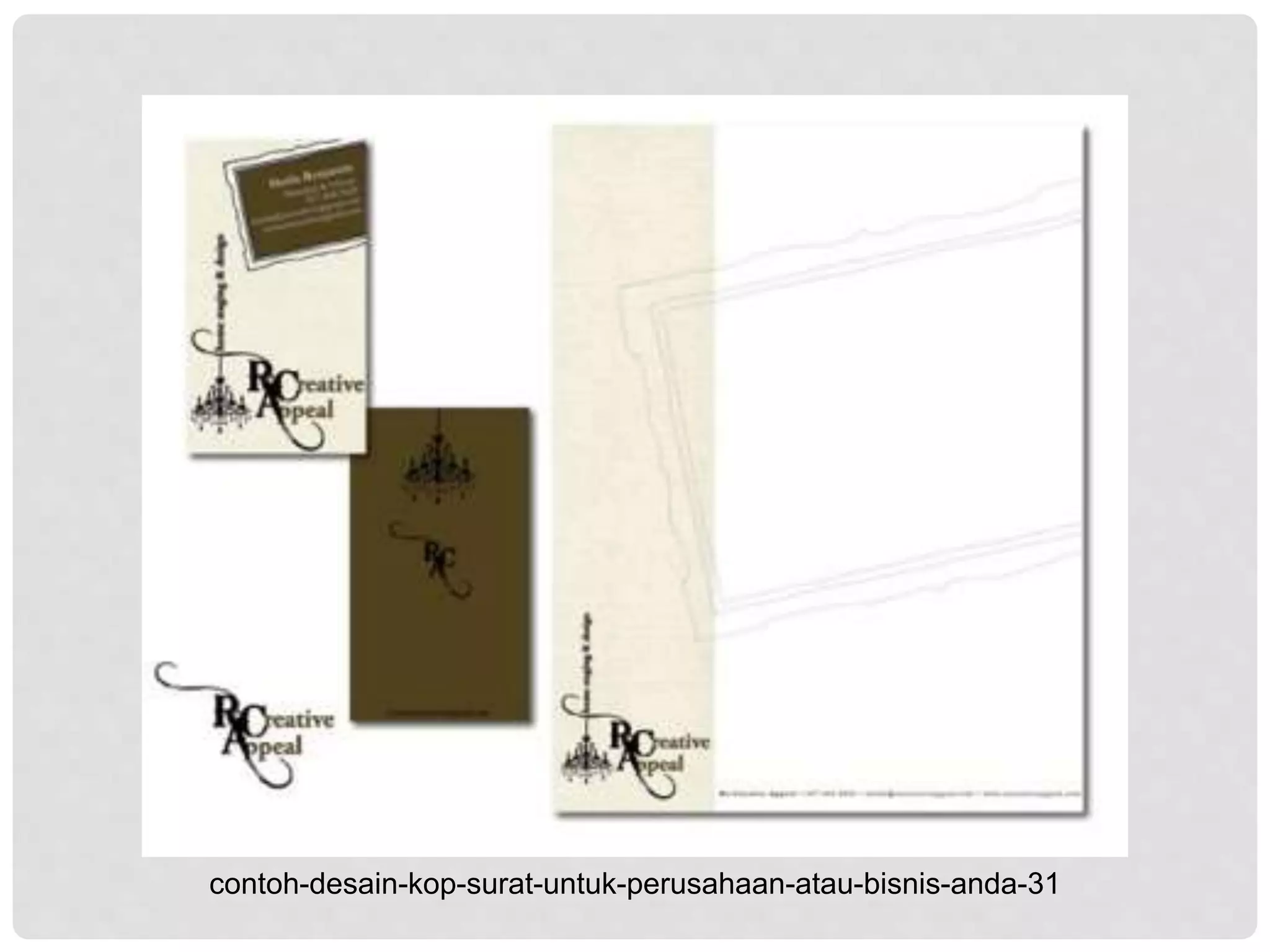80 contoh desain kop surat untuk perusahaan atau bisnis anda | PPTX
