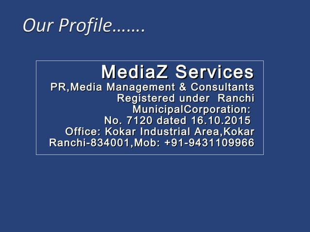 MediaZ Services | PPT