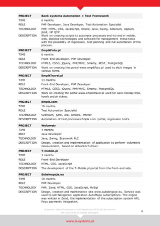 CV Michal Pawlowski Detailed | PDF