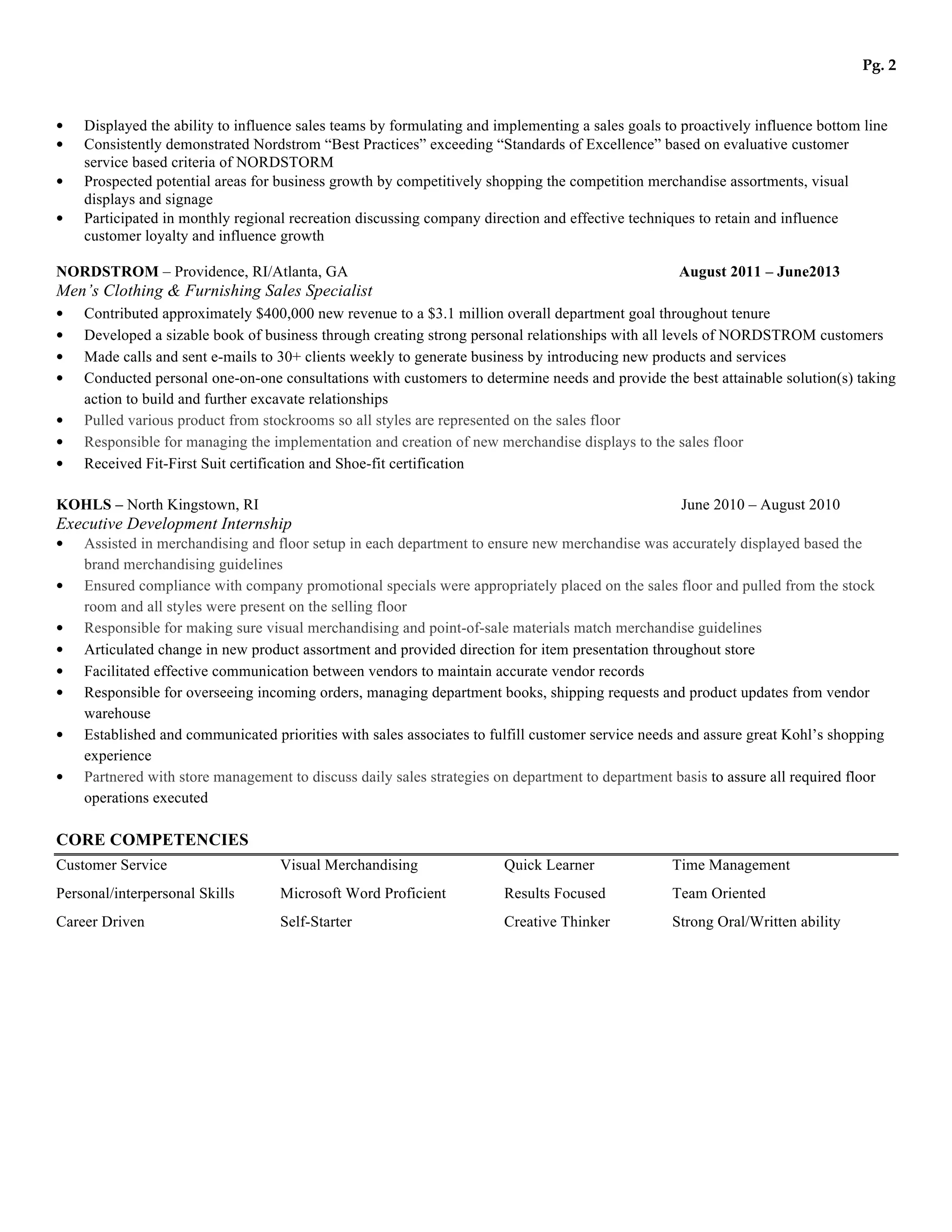 MerchRESUME2 | PDF