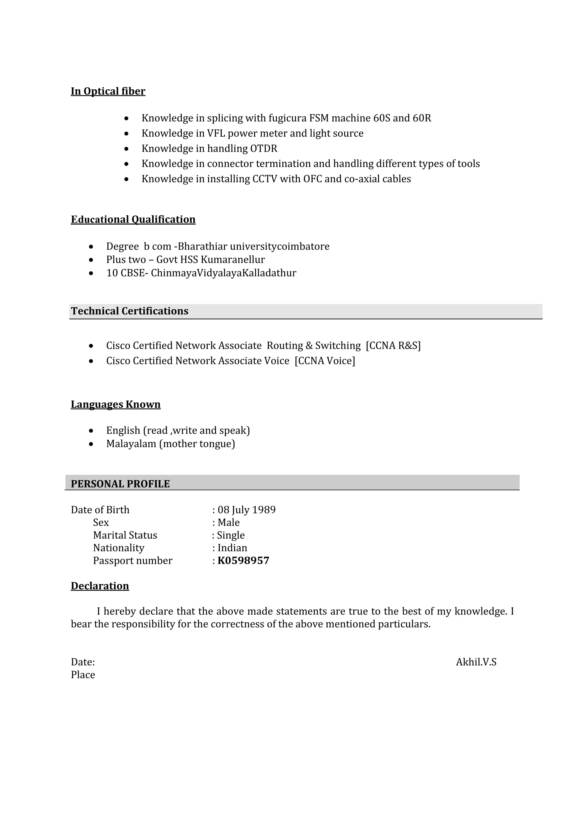 akhil vs cv network engineer (1) | PDF