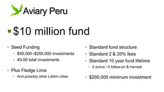 Aviary Peru (1) | PPTX