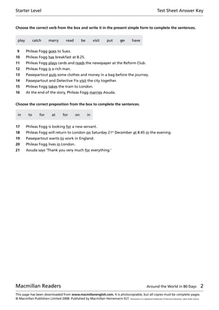 80days test answers | PDF