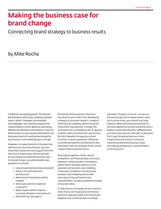 Making the business case for brand change_Interbrand_MikeRocha | PDF