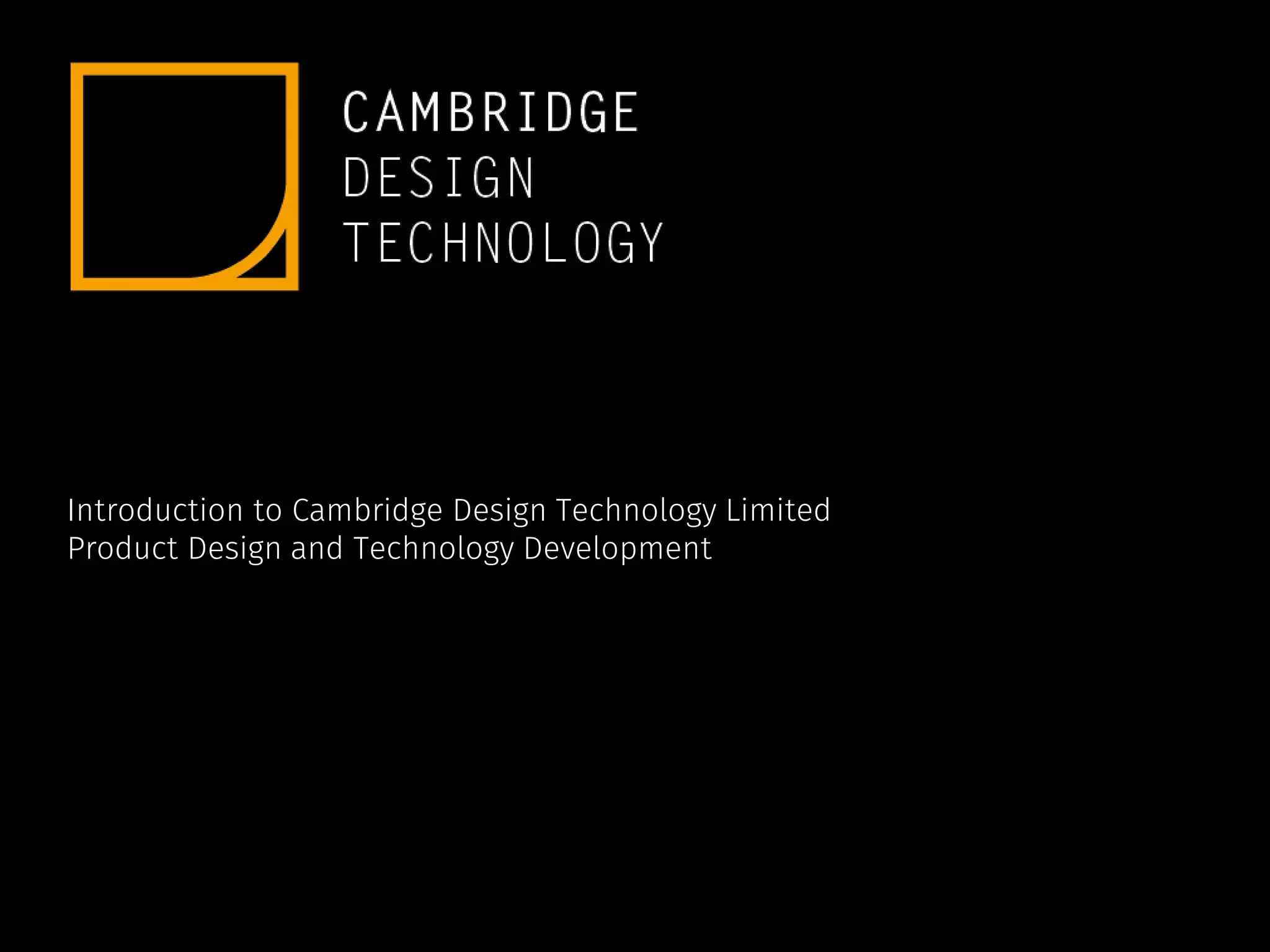 Cambridge Design Technology Presentation V2 | PPT