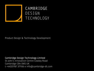 Cambridge Design Technology Presentation V2 | PPT
